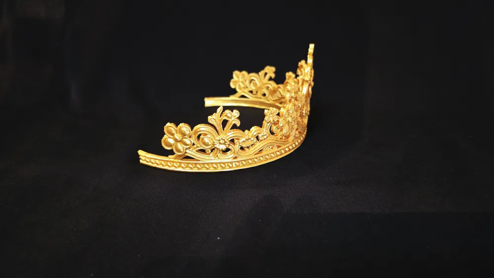 Royal Flower Crown - Free 3D Print Model - MakerWorld