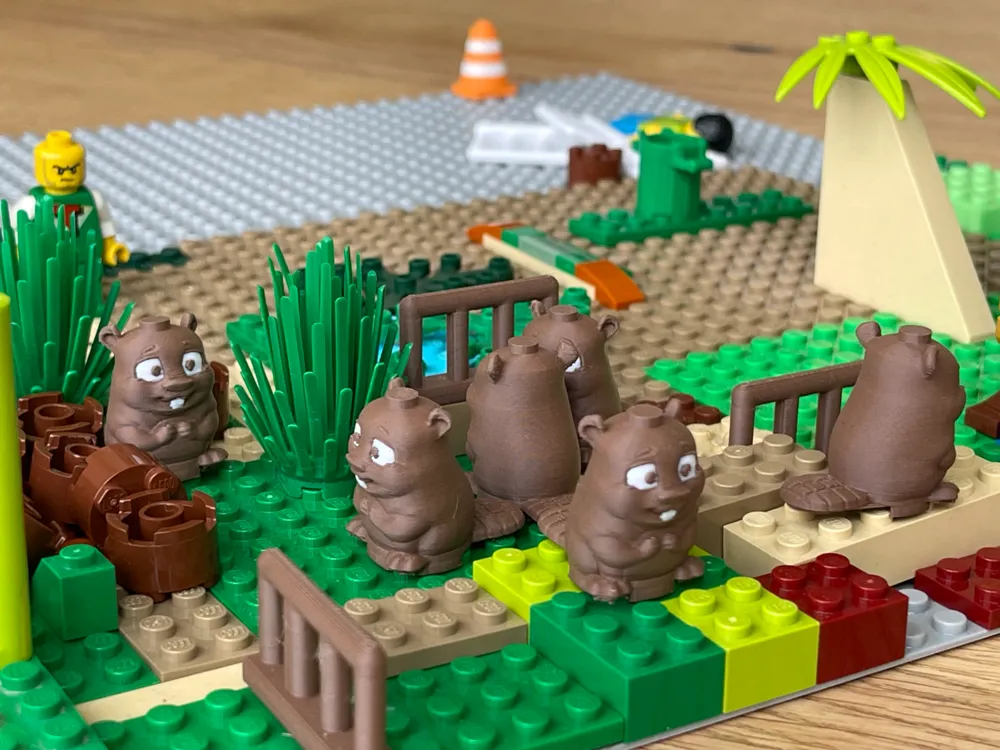 Lego compatible beaver Remixed by hollowmaker - MakerWorld
