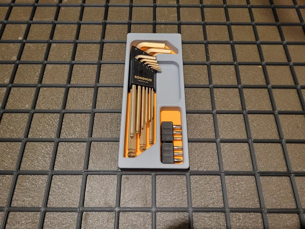 Bondhus Metric Allen Key Gridfinity Tray by Tom Brenner - MakerWorld
