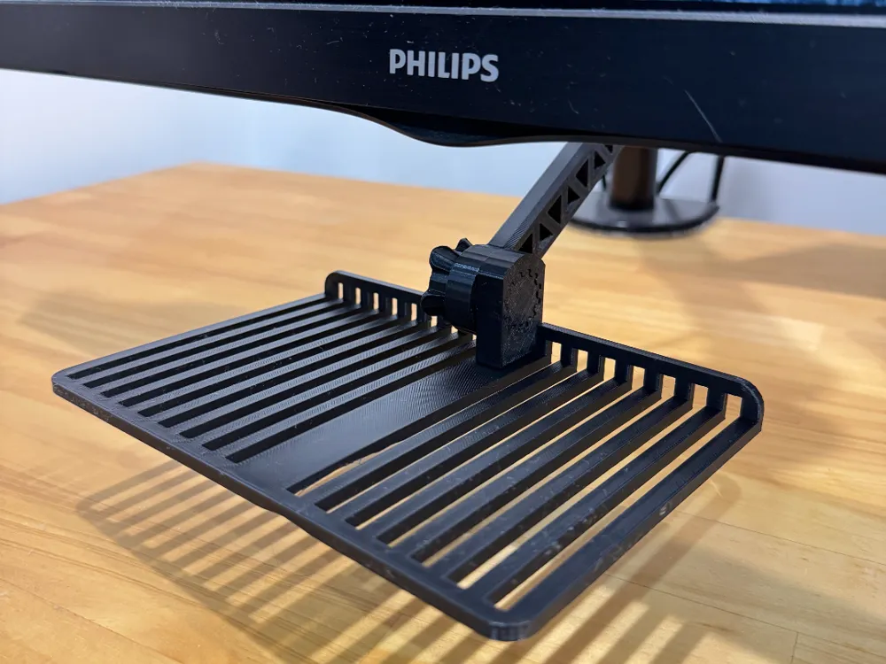 [Prototype] VESA Monitor Shelf / Under & Top Mount - Free 3D Print ...