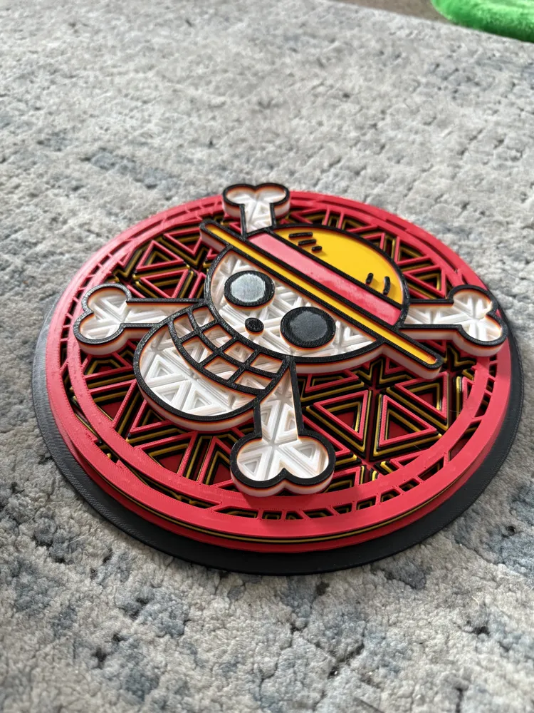 One Piece Mosaic - Free 3D Print Model - MakerWorld