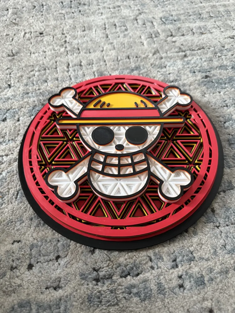 One Piece Mosaic - Free 3D Print Model - MakerWorld