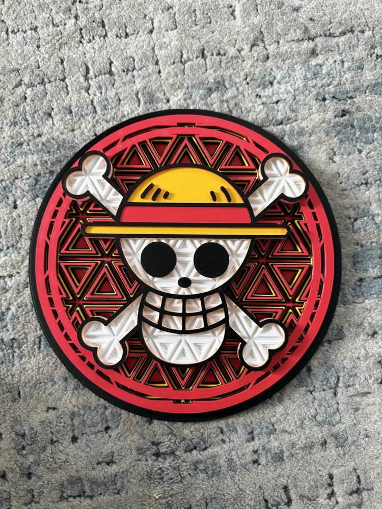 One Piece Mosaic - Free 3D Print Model - MakerWorld
