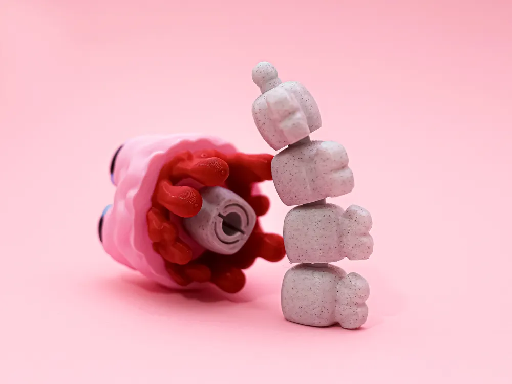 Modular Flexi Brainy Spine (Customizable Long) by Mrs. Nord MakerWorld ...