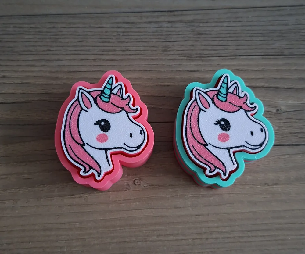 Cute unicorn fidget clicker toy - Free 3D Print Model - MakerWorld