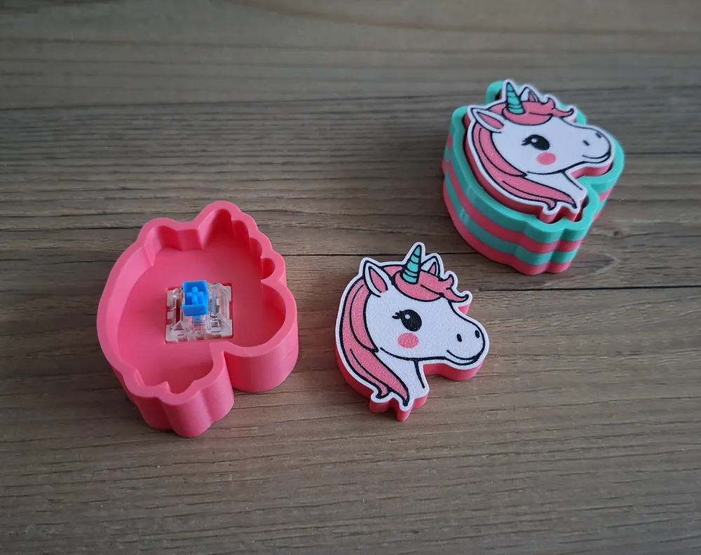 Cute unicorn fidget clicker toy - Free 3D Print Model - MakerWorld