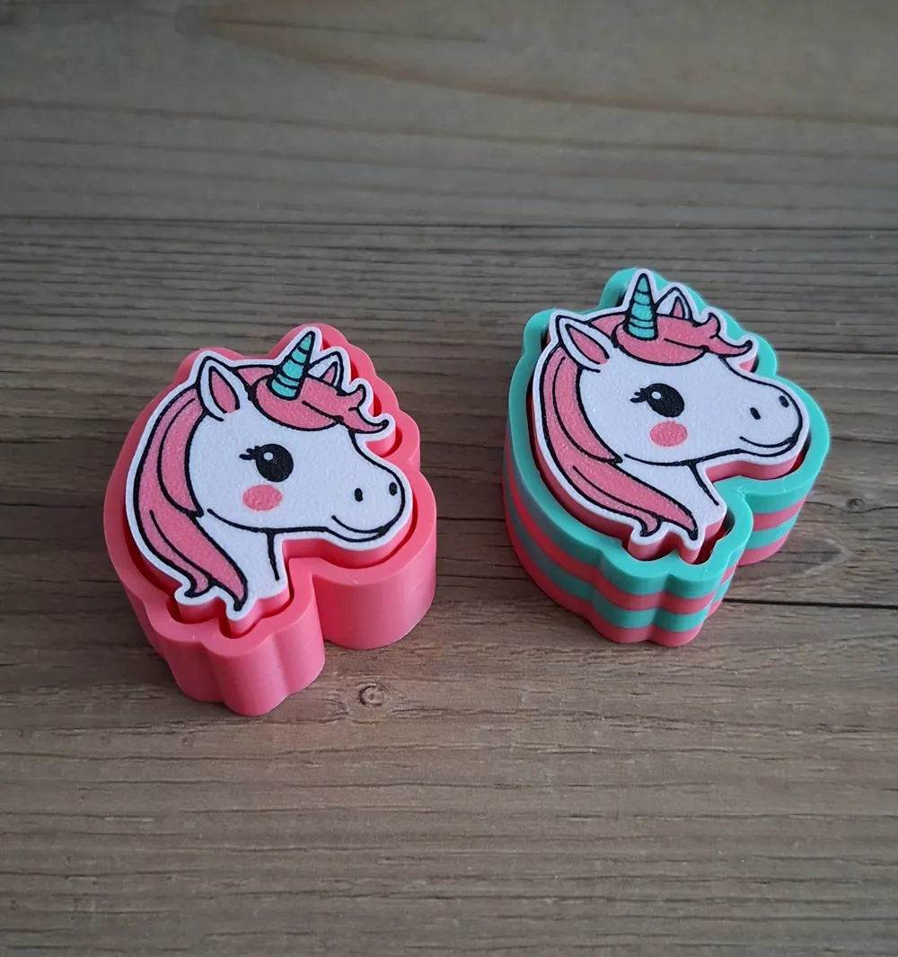 Cute unicorn fidget clicker toy - Free 3D Print Model - MakerWorld