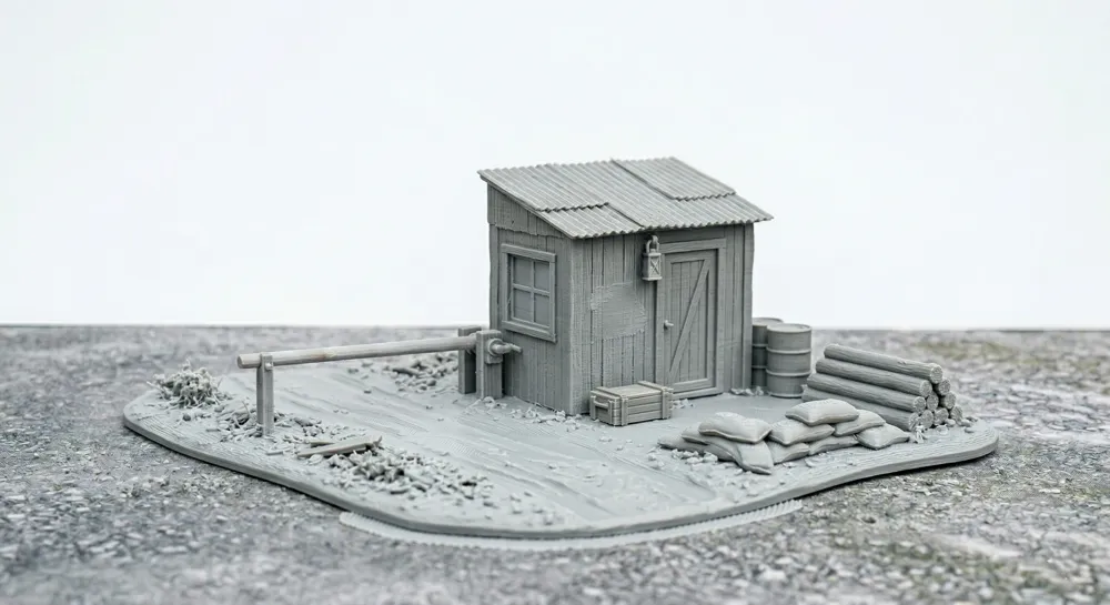 WW2 Tabletop Wargame - Checkpoint - Free 3D Print Model - MakerWorld