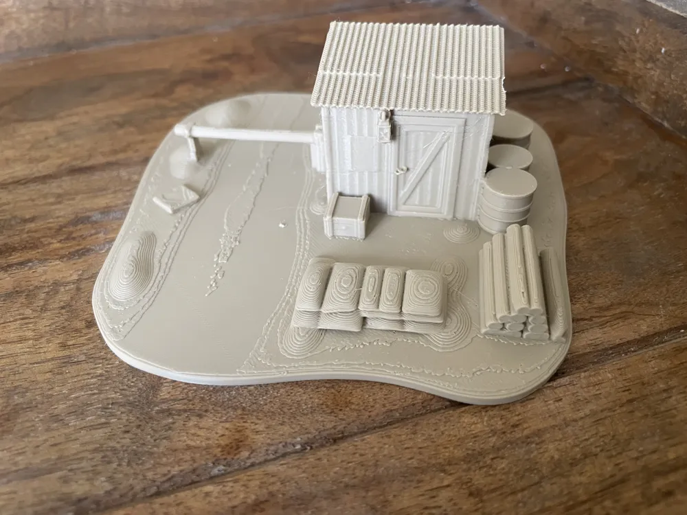 WW2 Tabletop Wargame - Checkpoint - Free 3D Print Model - MakerWorld