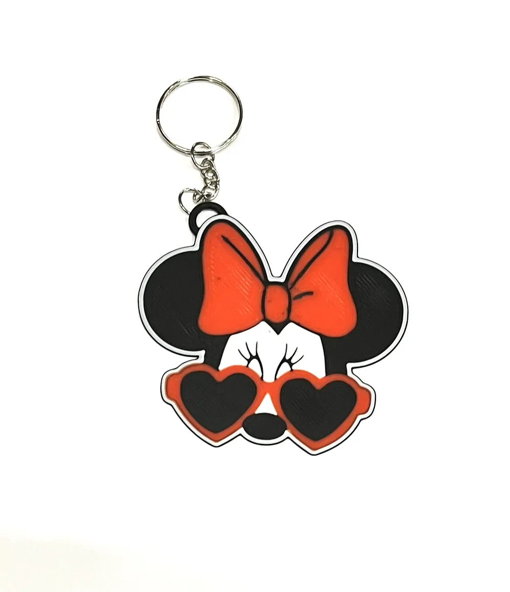 Minnie Mouse keychain - Free 3D Print Model - MakerWorld
