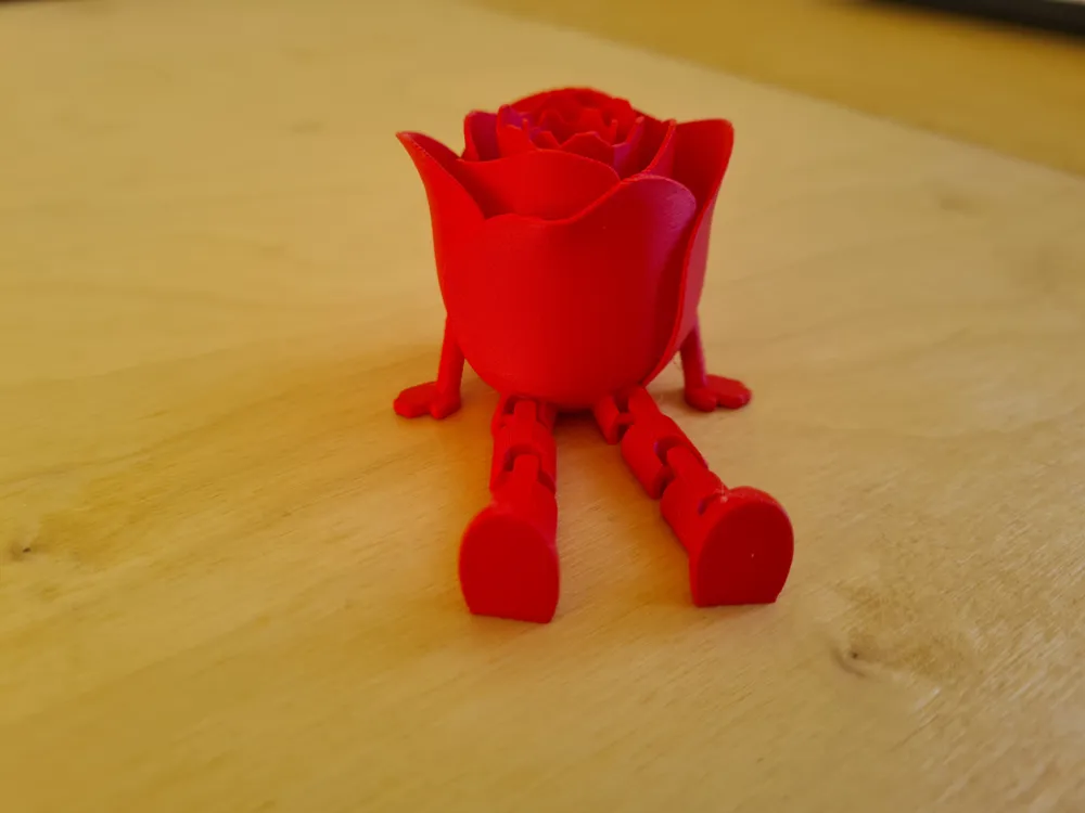 Articulated Rose (Valentines Day) Remixed by Molodos - MakerWorld