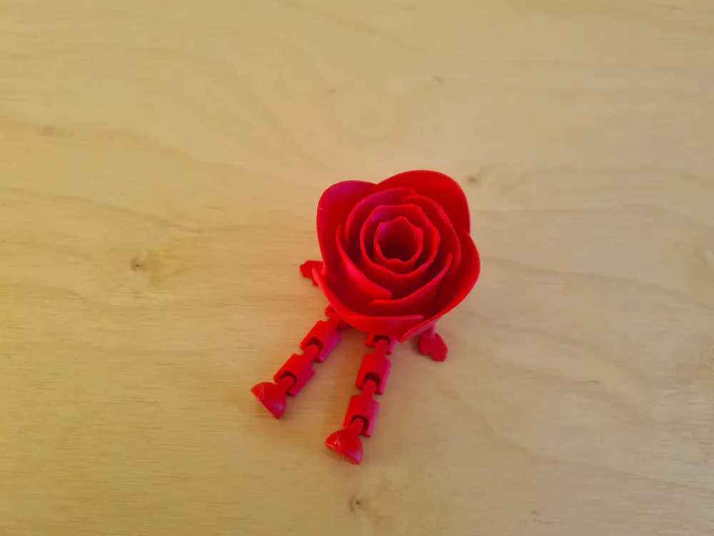 Articulated Rose (Valentines Day) - Free 3D Print Model - MakerWorld