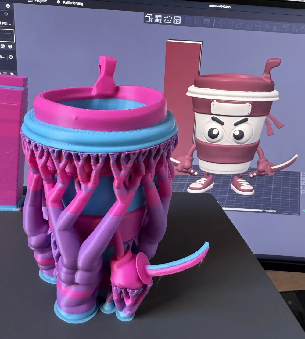 Meme de Capuchino Asesino y Destrucción Cerebral - Modelo de impresión ...
