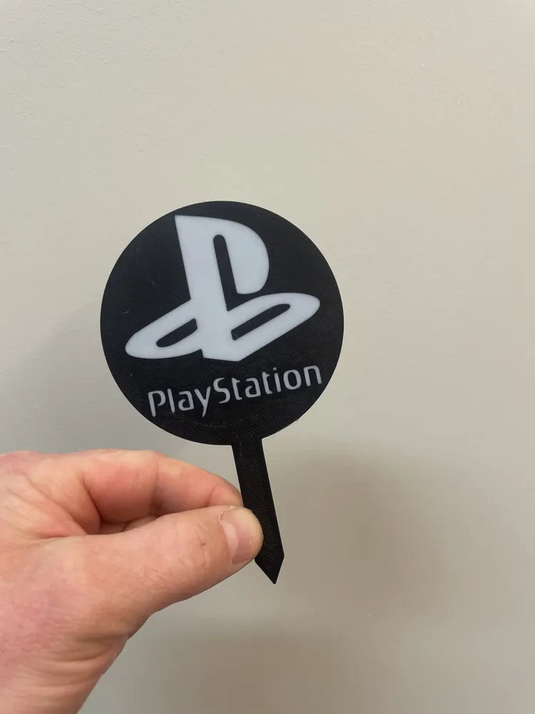 Cake topper Playstation by TomasisakssonMakerWorld: Download Free 3D Models