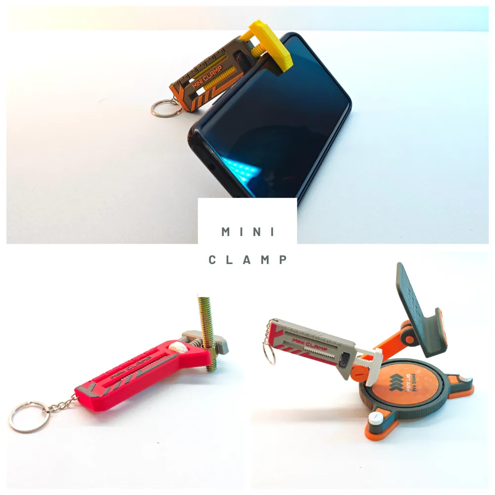 Mini Clamp Keychain by 3D Paint Lab MakerWorld: Download Free 3D Models