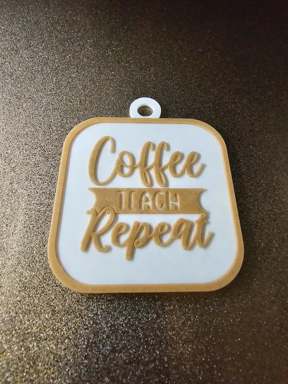 Coffe, teach, repeat keychain by geeklabs - MakerWorld