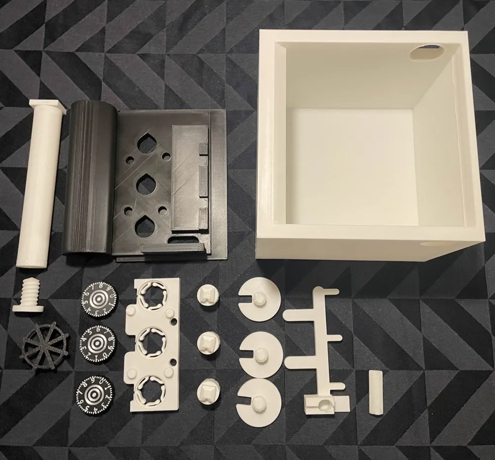 Fully 3D printed 3 digit vault by Int-gineering MakerWorld: Download ...