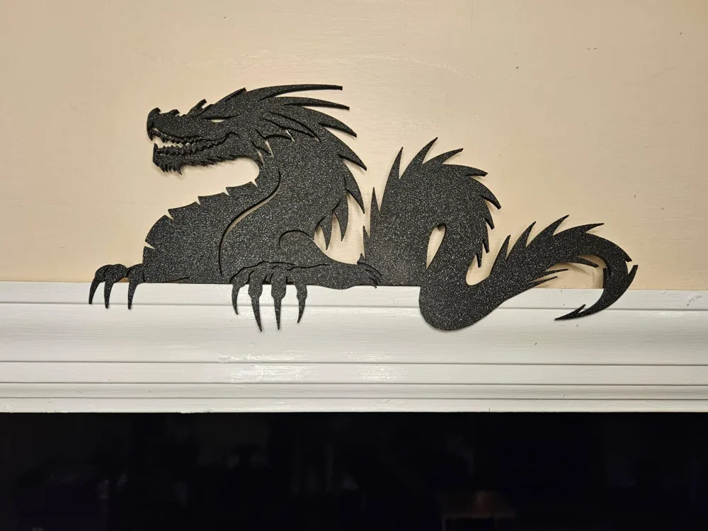 Dragon Shelf Edge / Door Frame Topper by Ocular Dynamic - MakerWorld