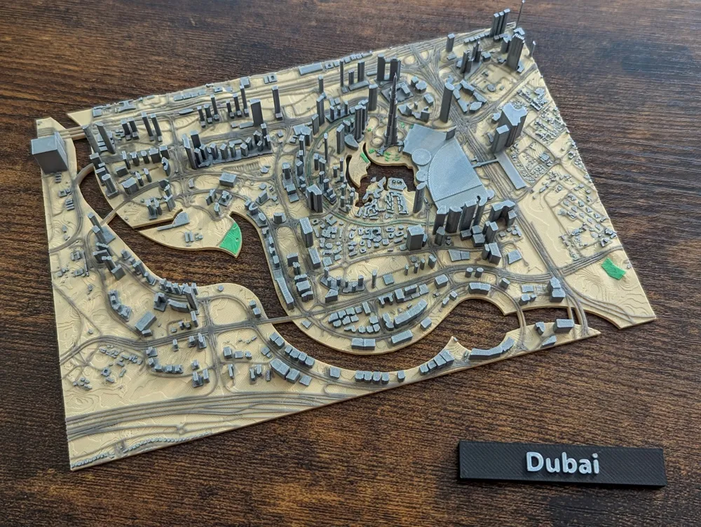 Dubai 3D Miniature v2 - Free 3D Print Model - MakerWorld
