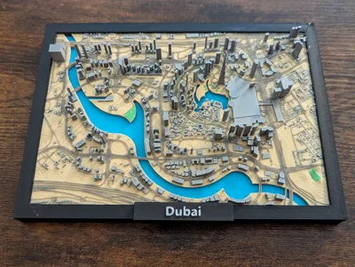 Dubai 3D Miniature v2 by jarvizar MakerWorld: Download Free 3D Models