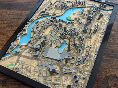 Dubai 3D Miniature v2 by jarvizar MakerWorld: Download Free 3D Models
