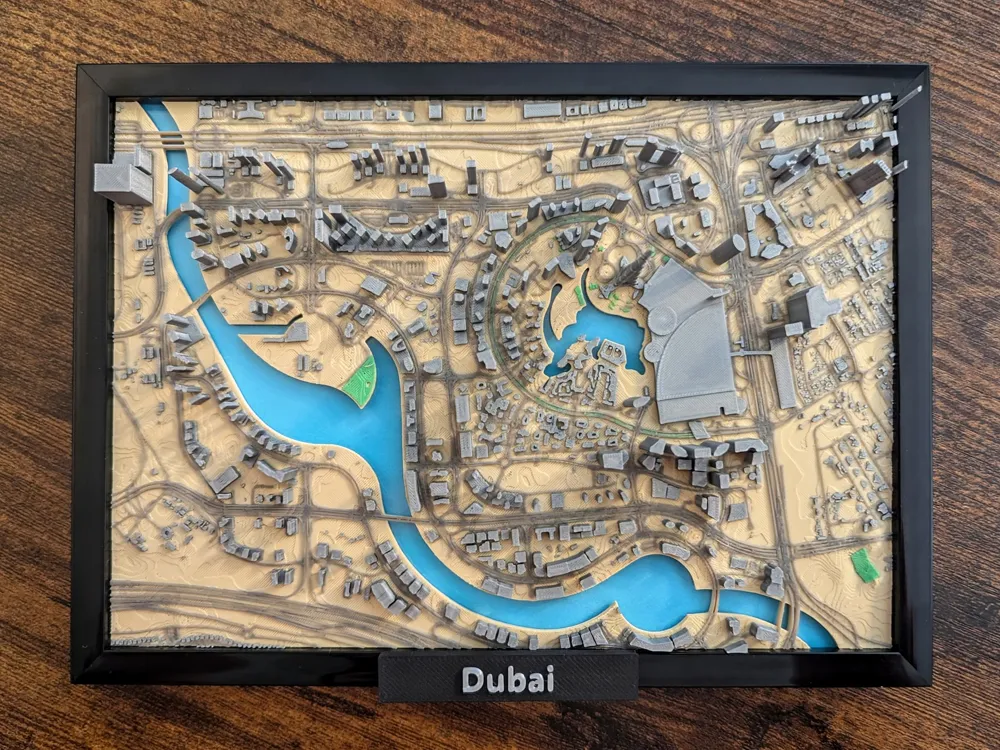 Dubai 3D Miniature v2 - Free 3D Print Model - MakerWorld