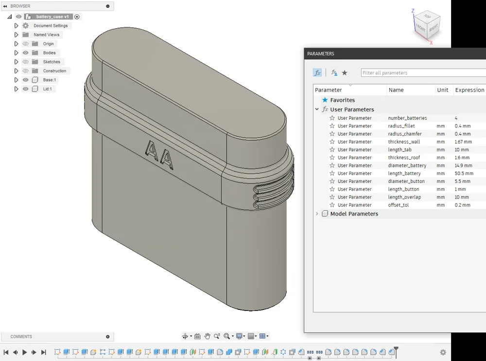 Battery Case, AA/AAA/18650 - Free 3D Print Model - MakerWorld