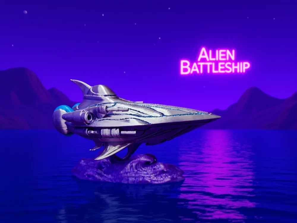 The Alien Battleship by 3d_it MakerWorld: Download Free 3D Models