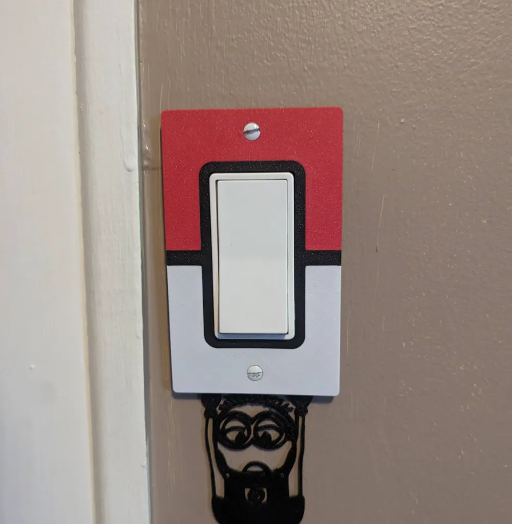 Poke ball light switch cover - Pokemon - Free 3D Print Model - MakerWorld