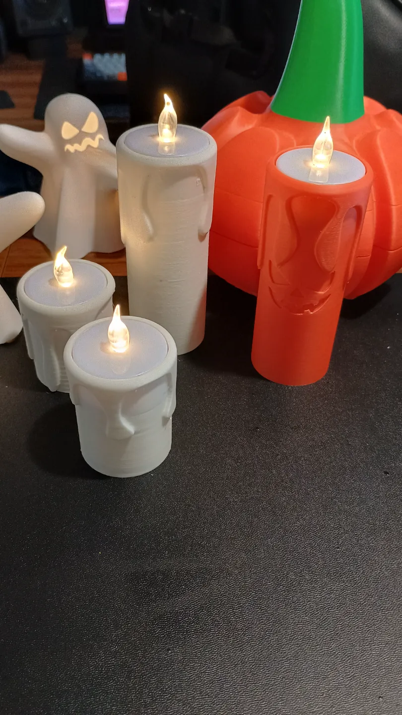 Set of 4 Halloween candle tea lights by 3DealityDesigns24 - MakerWorld