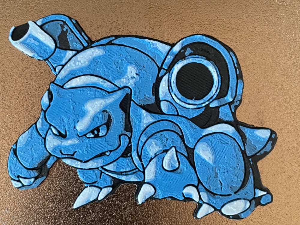 blastoise pokemon blue by Andr3d - MakerWorld