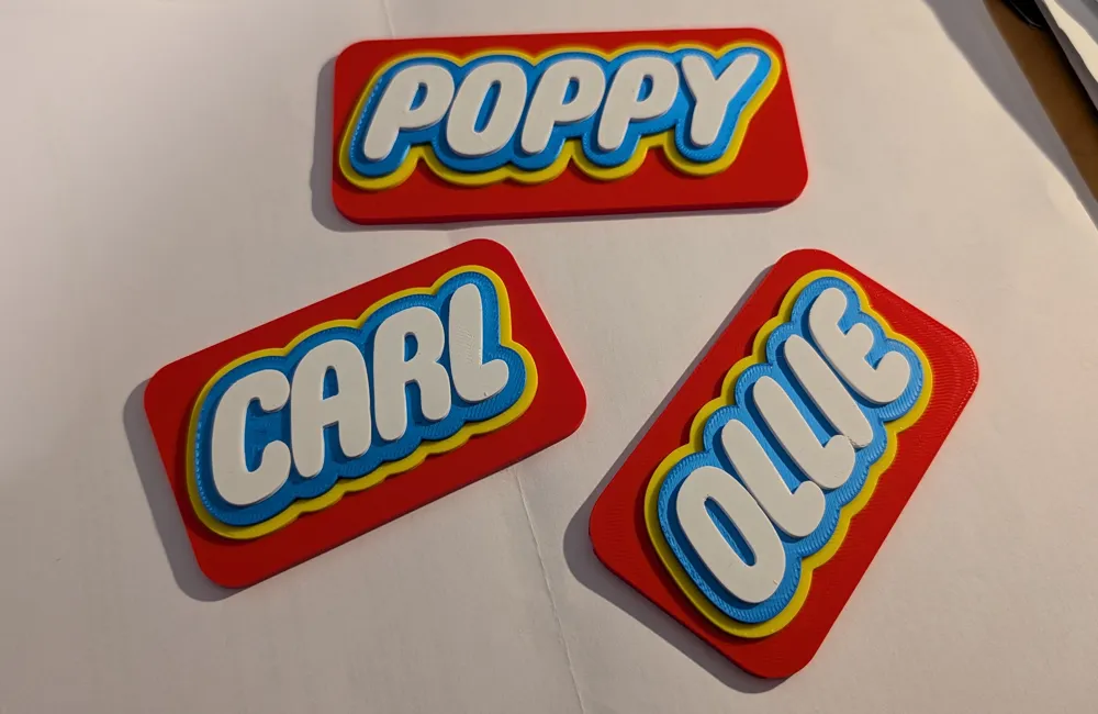 Brick Style Sign Generator - Any Name Brick Mount - Free 3D Print Model ...