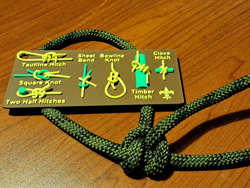 Tarjeta de referencia de nudos, amarres y cabos scouts por marek ...