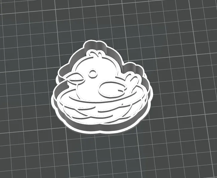 Spring Easter Cookie Cutter Bird in the nest - Free 3D Print Model ...