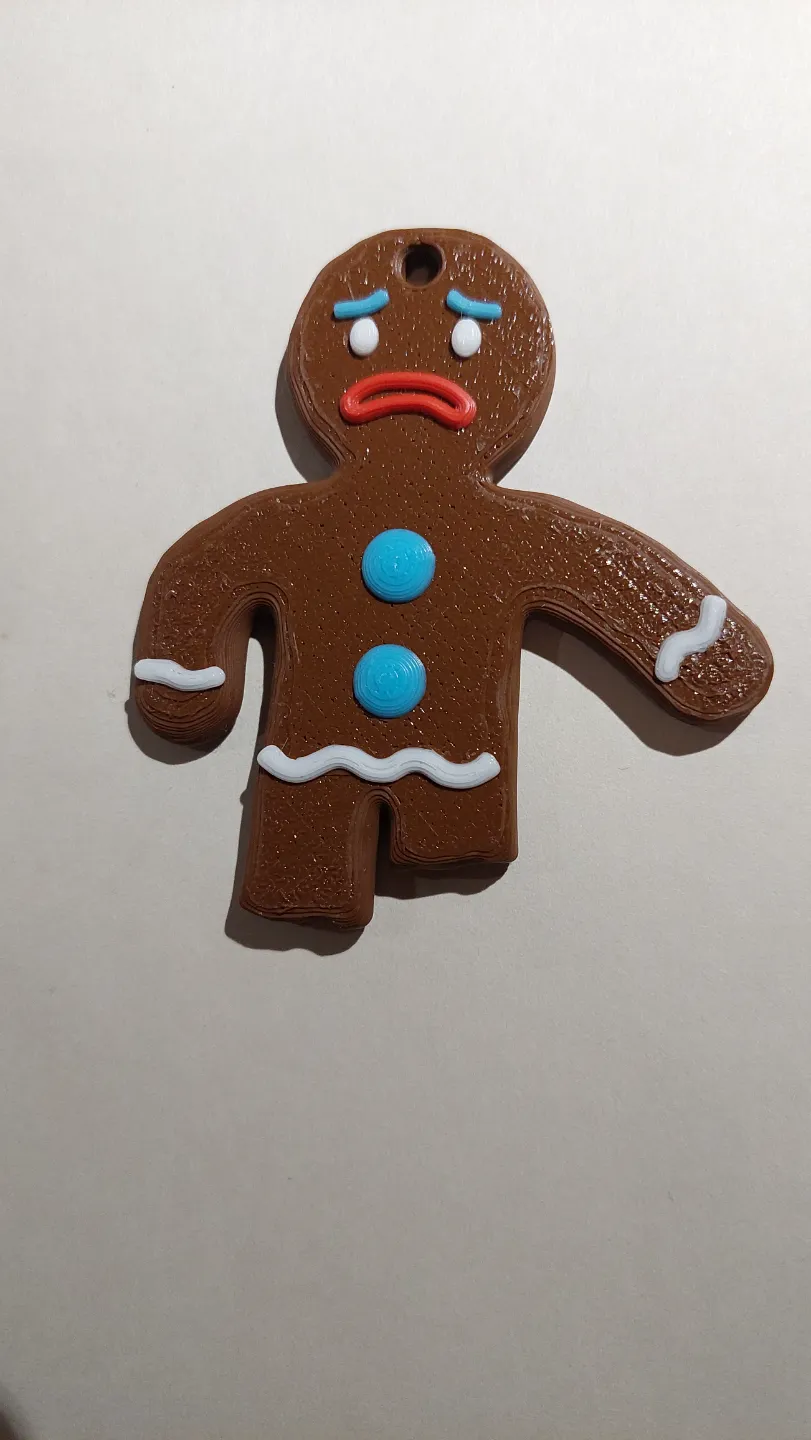 GingerBread Man Ornament Keychain - Shrek movie by Chaotic Genius 3d ...