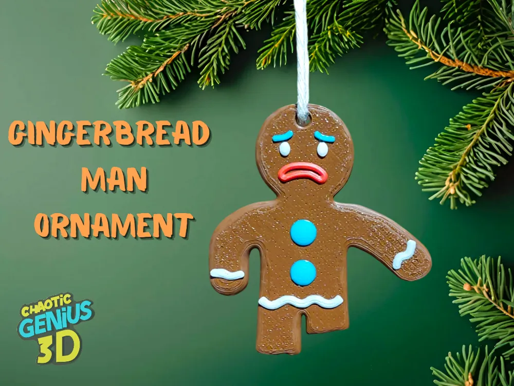 GingerBread Man Ornament Keychain - Shrek movie by Chaotic Genius 3d ...