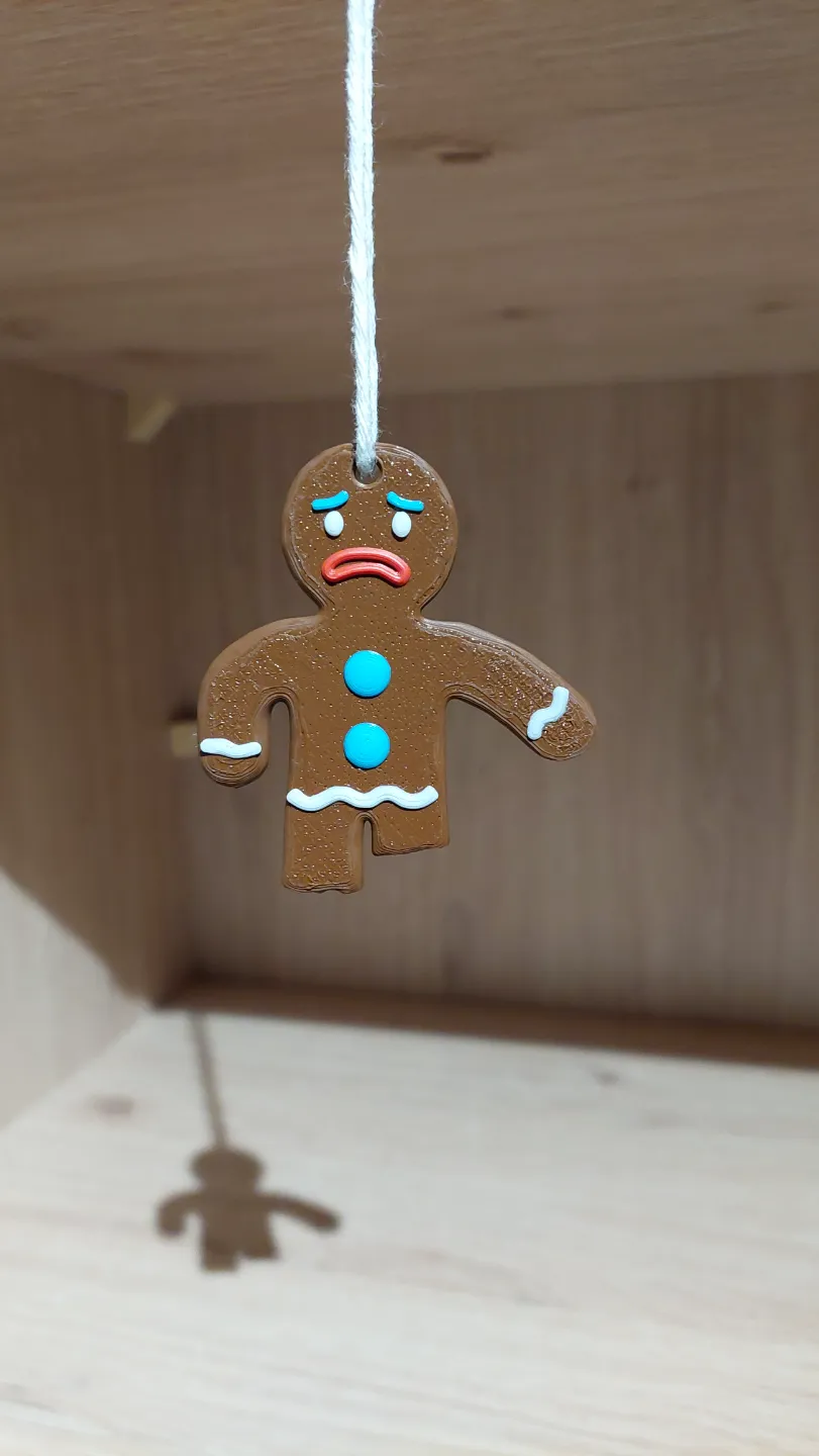 GingerBread Man Ornament Keychain - Shrek movie by Chaotic Genius 3d ...