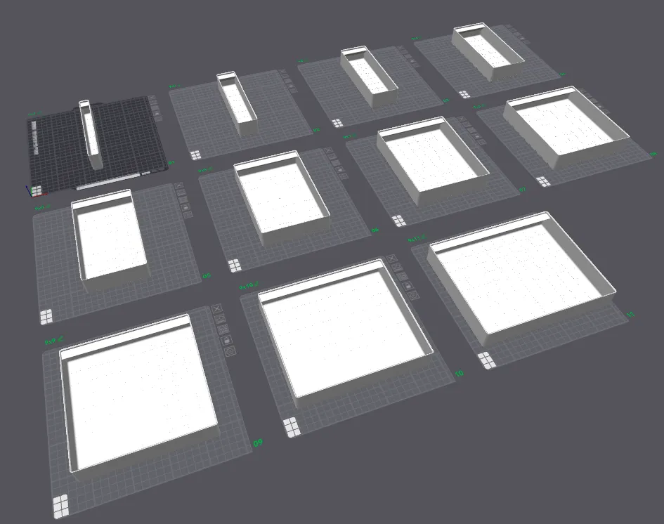 Gridfinity half grid sorting bins | With label by Kasper Ragnar Fjelrad ...