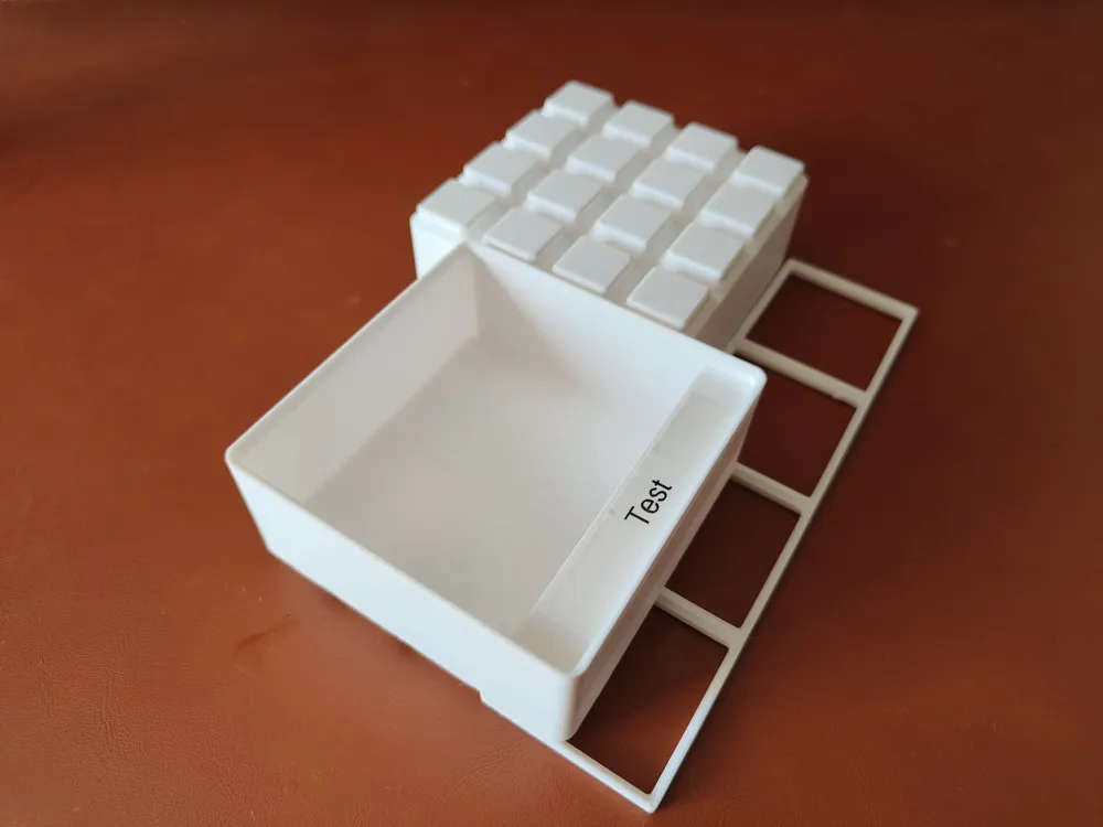 Gridfinity half grid sorting bins | With label by Kasper Ragnar Fjelrad ...