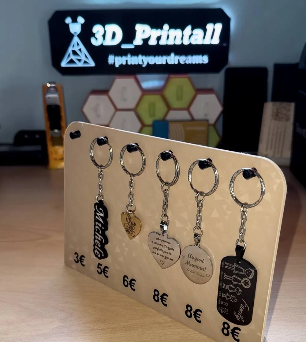 Keychain Display by 3d_printall MakerWorld: Download Free 3D Models