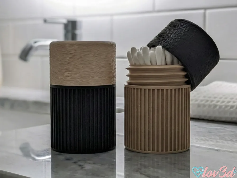 Compact Q-Tip Travel Case - Free 3D Print Model - MakerWorld