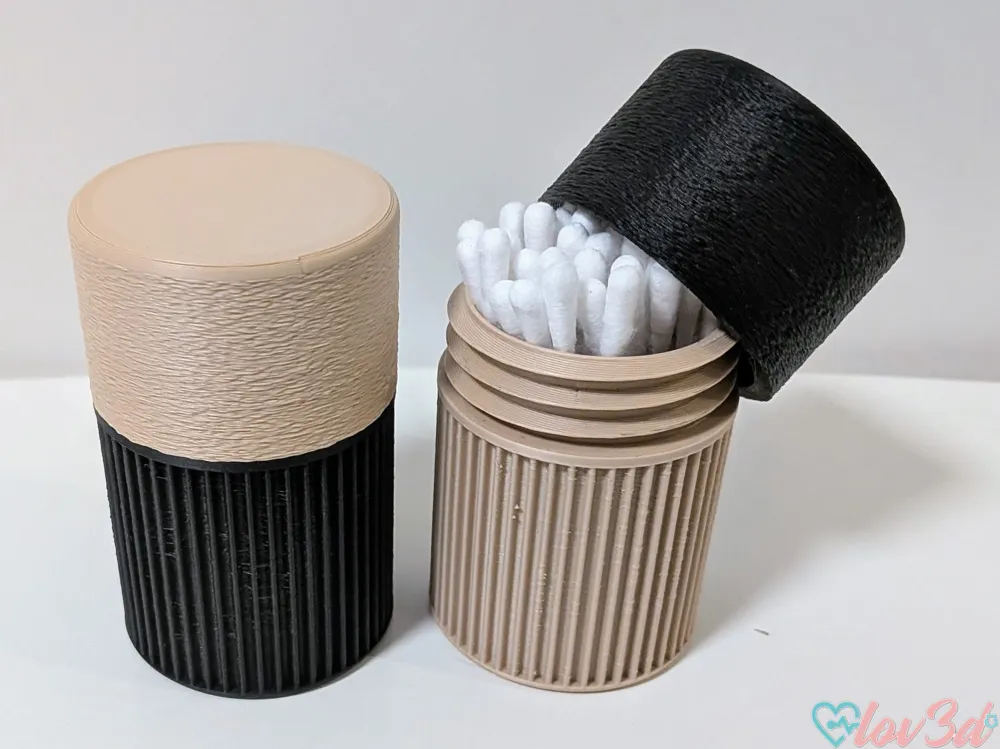 Compact Q-Tip Travel Case - Free 3D Print Model - MakerWorld
