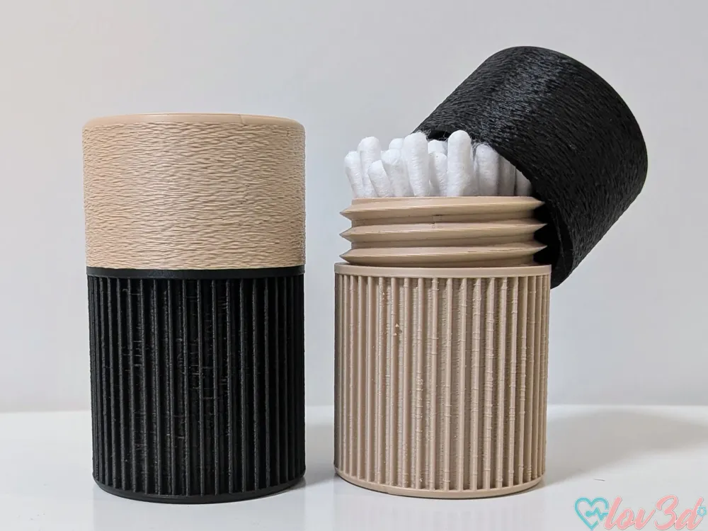 Compact Q-Tip Travel Case - Free 3D Print Model - MakerWorld