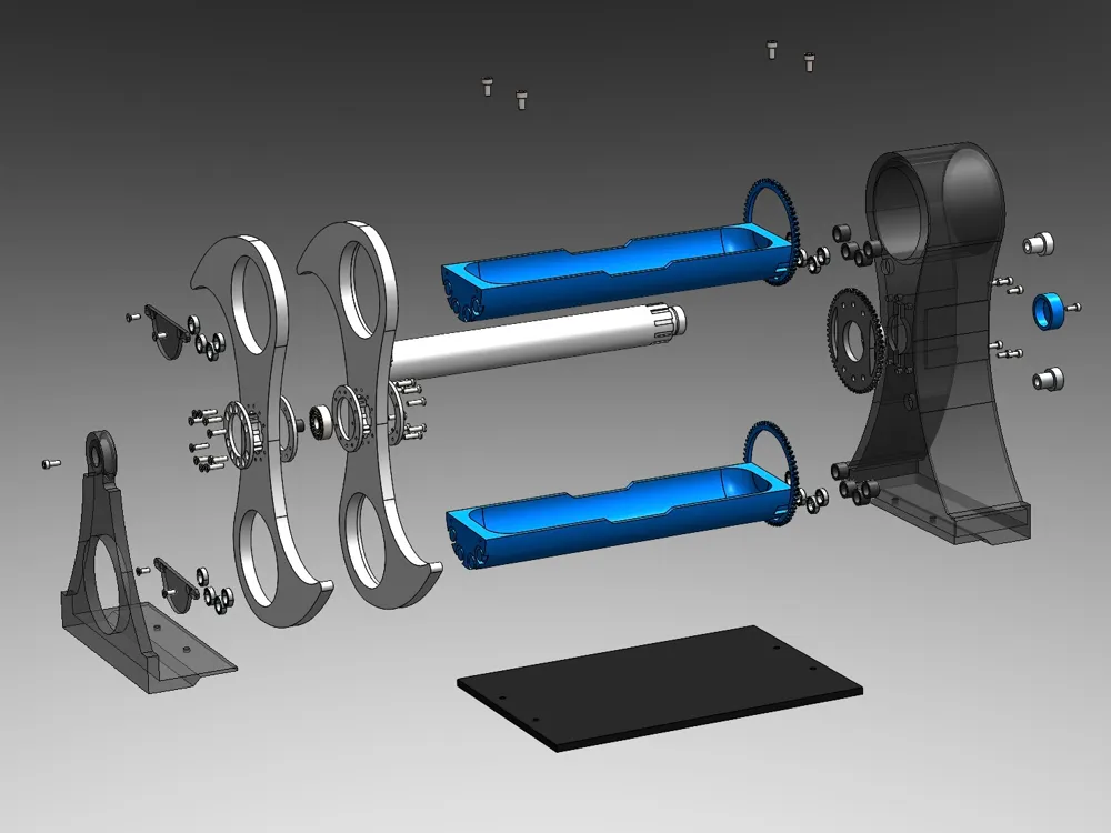 The Falkirk Wheel - Archimedes principle - Free 3D Print Model - MakerWorld