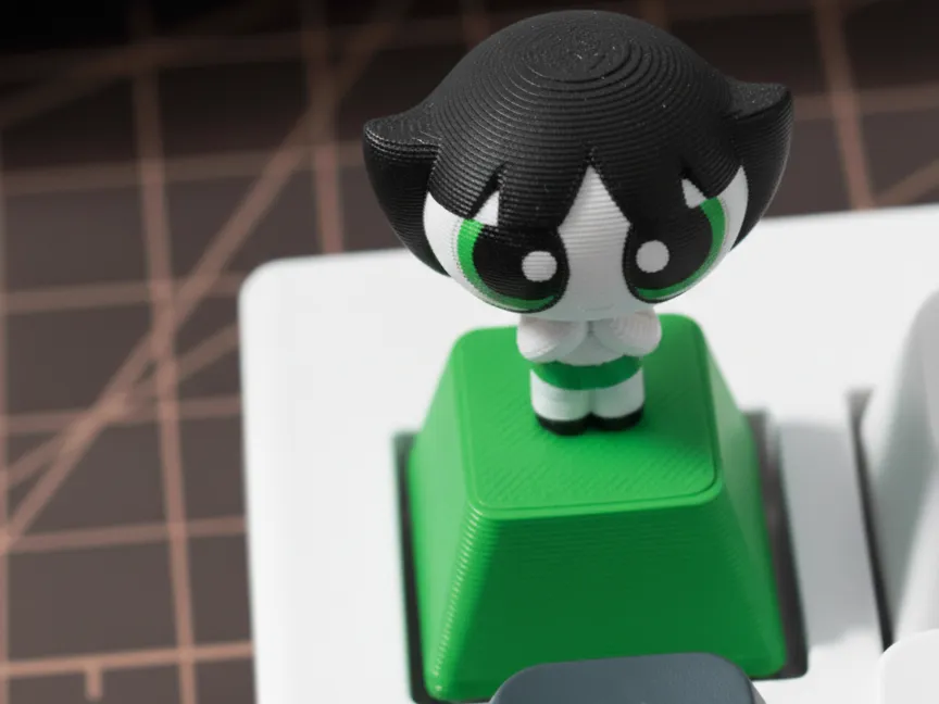 Buttercup Keycap – Powerpuff Girls - Free 3D Print Model - MakerWorld