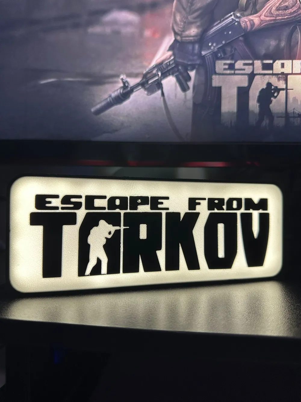 Illuminated Sign - Escape From Tarkov - Free 3D Print Model - MakerWorld