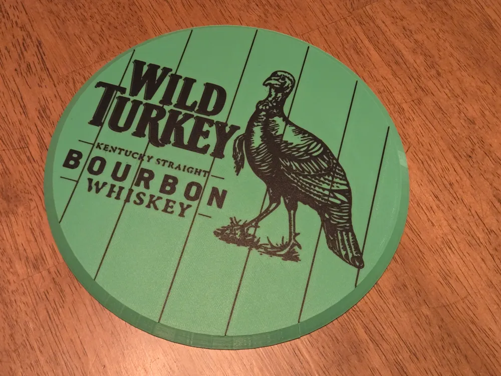 Wild Turkey Bourbon Whiskey Sign by ChopperOriginals MakerWorld ...