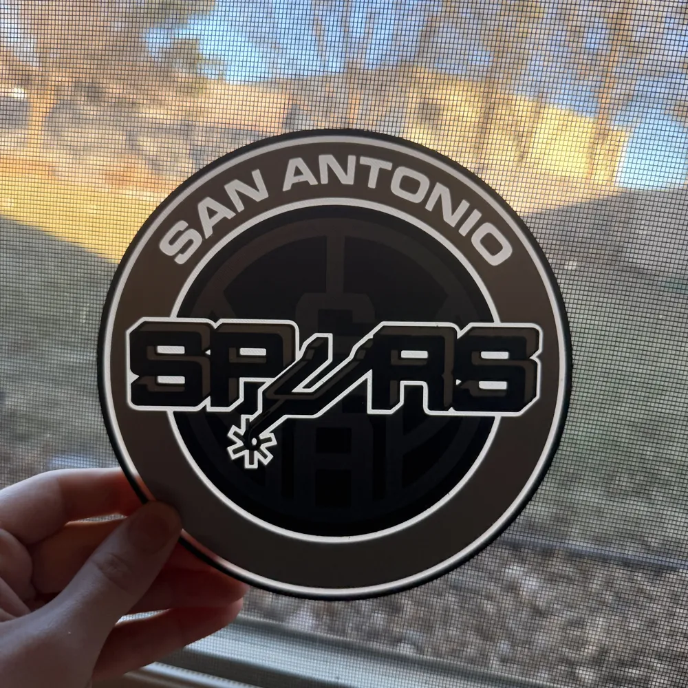 LOGO NBA San Antonio Spurs - SOUS-VERRE/ENSEIGNE DE BUREAU - Modèle d ...