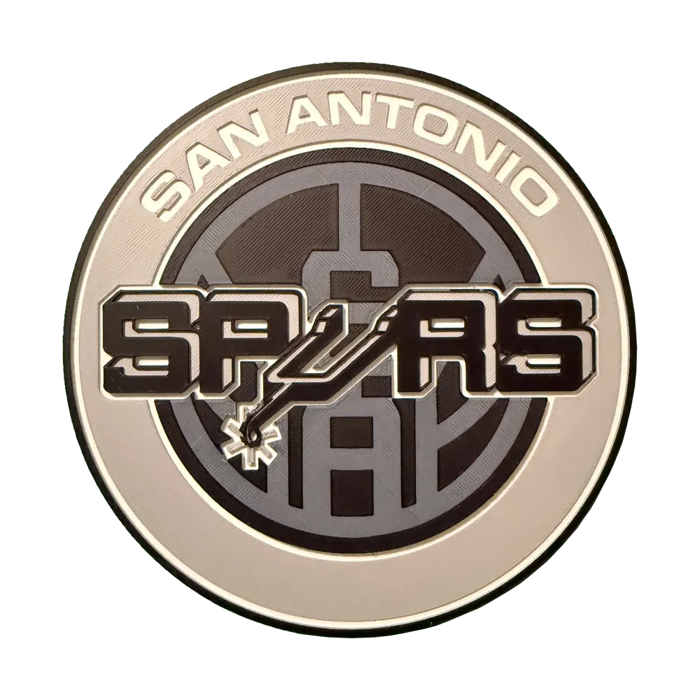 LOGO NBA San Antonio Spurs - SOUS-VERRE/ENSEIGNE DE BUREAU - Modèle d ...