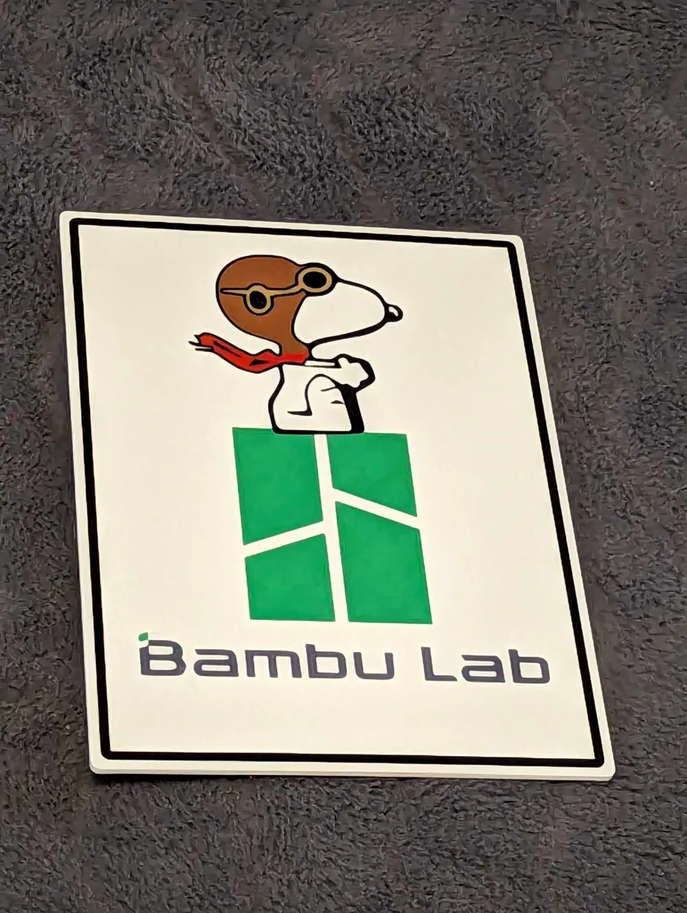 Snoopy Bambu Sign by TOMF00LRY - MakerWorld